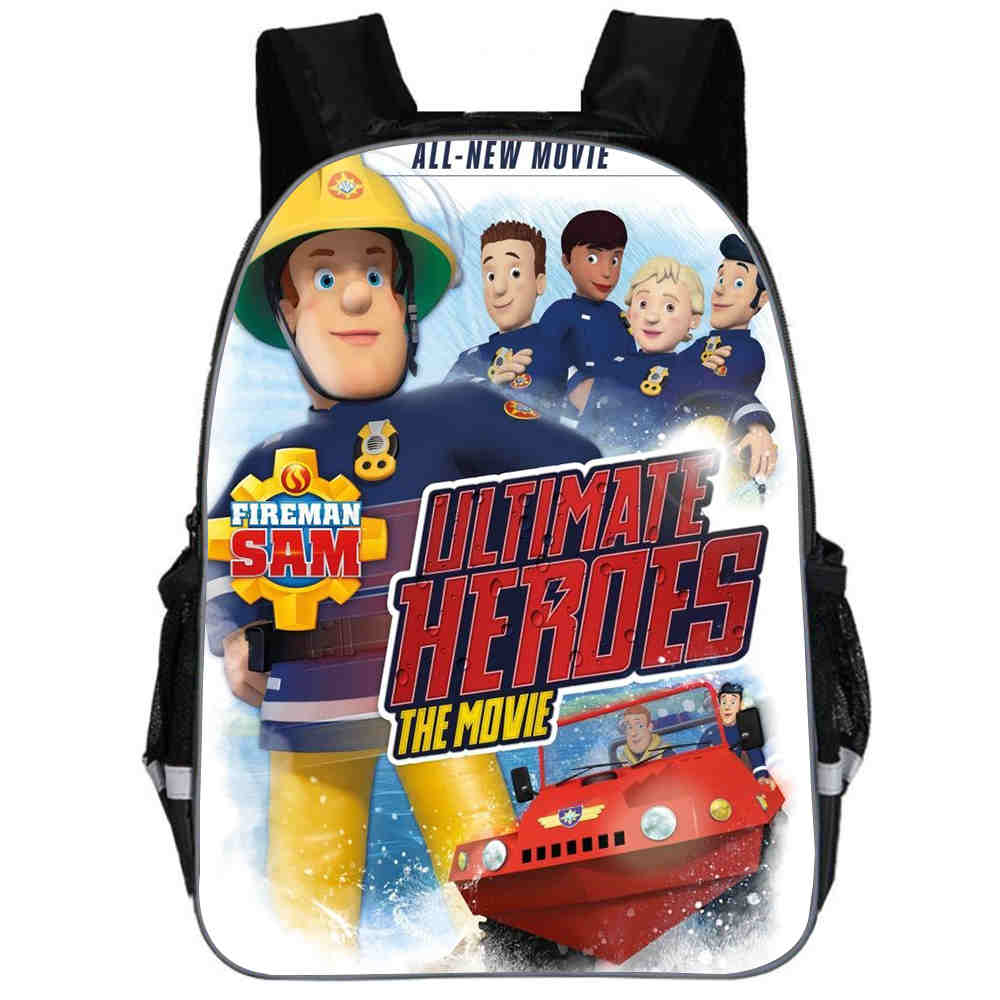 2Pcs/Set Portfolio For School Bag Girls Boys Fashion Fireman Sam Print ...