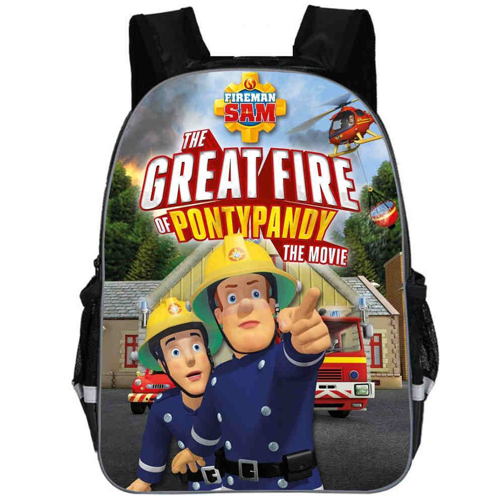 2Pcs/Set Portfolio For School Bag Girls Boys Fashion Fireman Sam Print ...