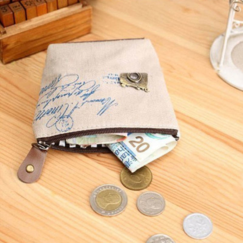 Small Mini Coin Pouch Zipper Money Key Earphone Line Mini Coin Purse C ...