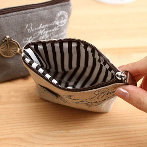 Small Mini Coin Pouch Zipper Money Key Earphone Line Mini Coin Purse C ...