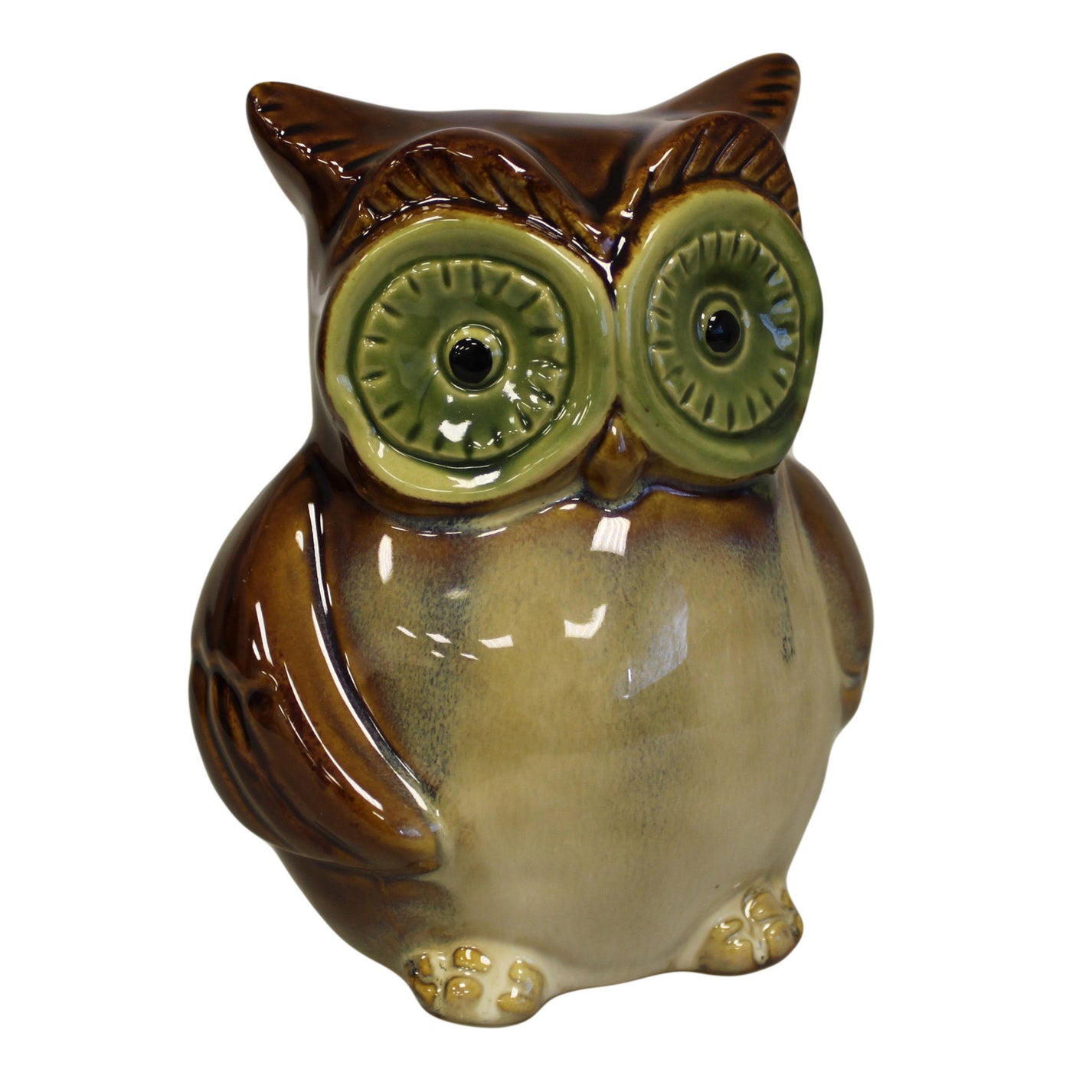 Ceramic Owl Bank - Brown – Shopy Max