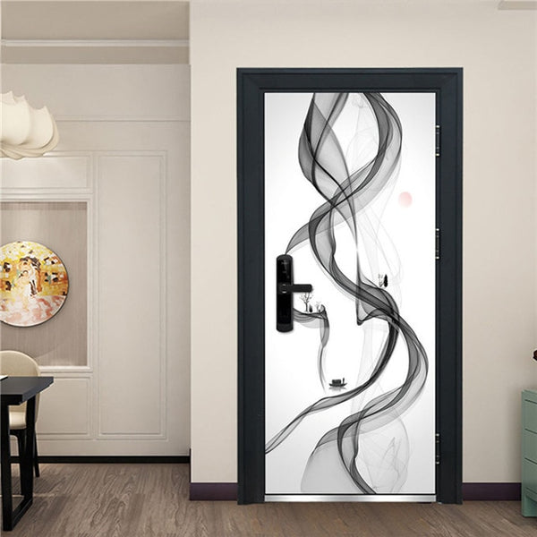 Creative 3D Door Sticker 95x215cm/Custom Size Self Adhesive Wallpaper ...
